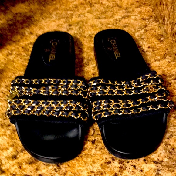 CHANEL | Shoes | Womens Chanel Slides | Poshmark